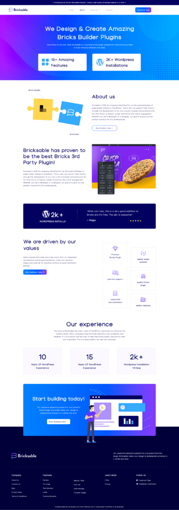 Scrolling Image Element - Bricksable