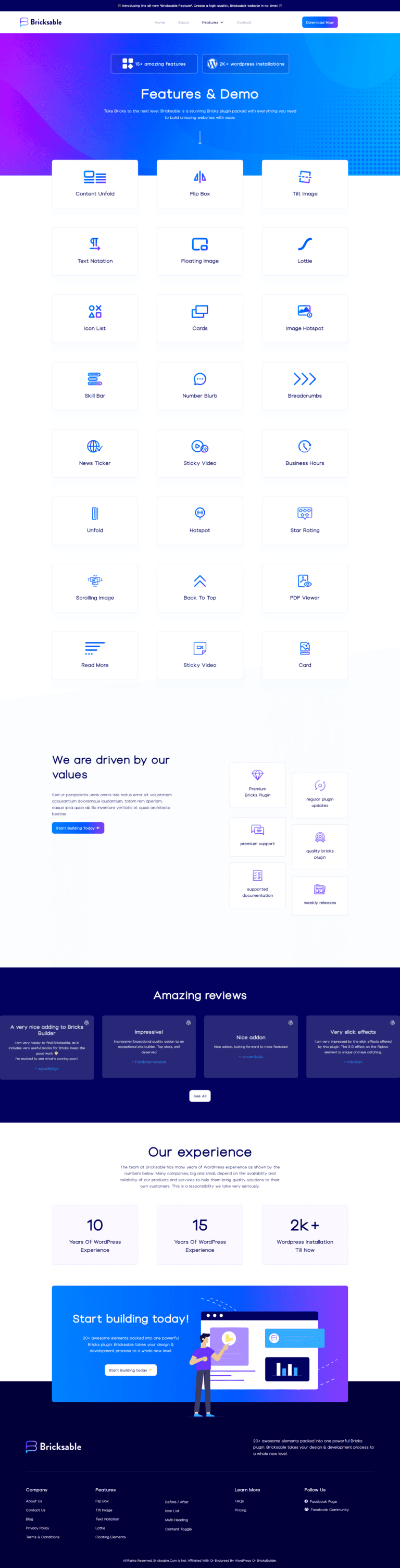 Scrolling Image Element - Bricksable