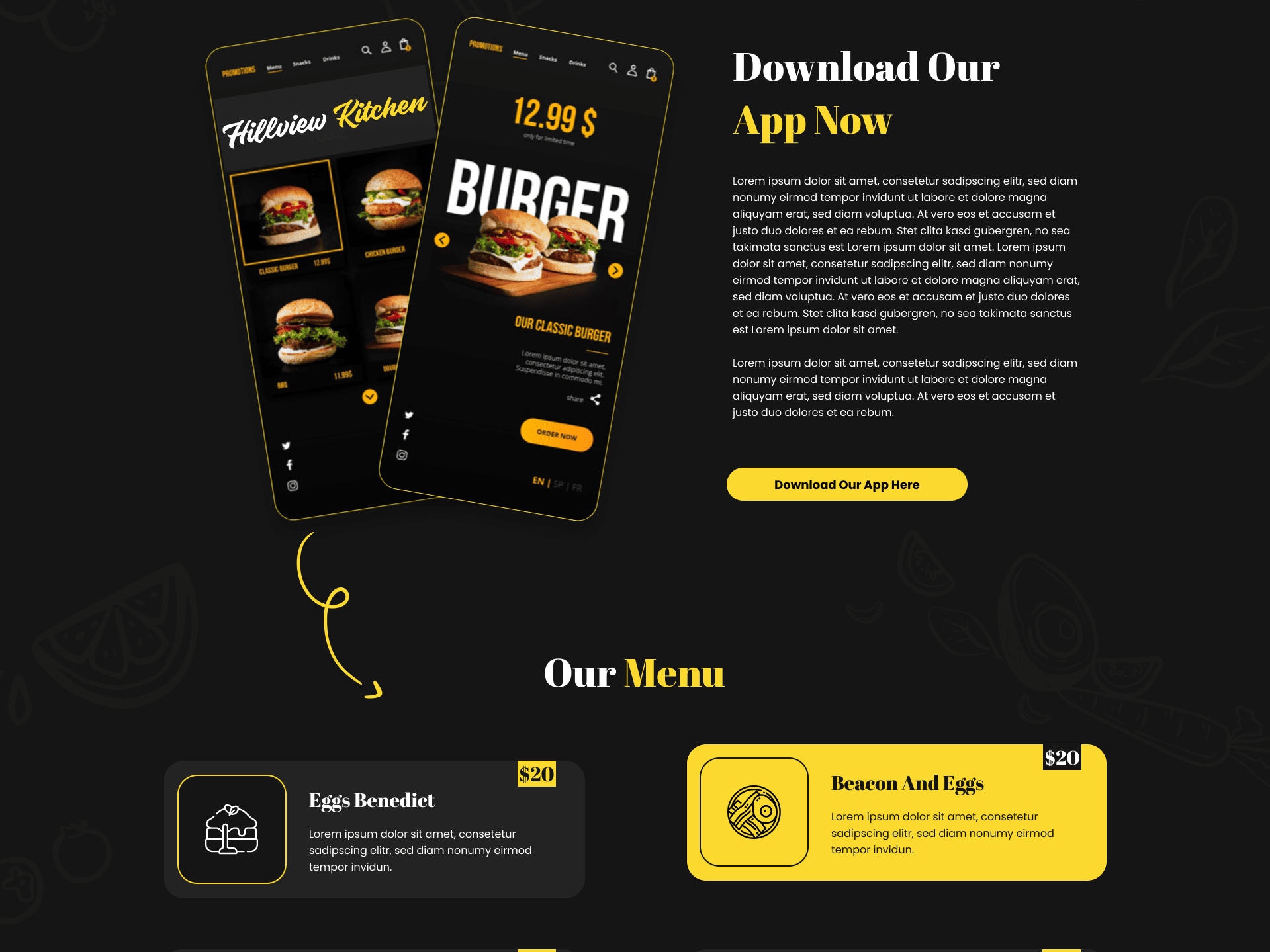 Bricksable - Food Template