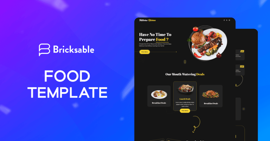 Bricksable - Food Template