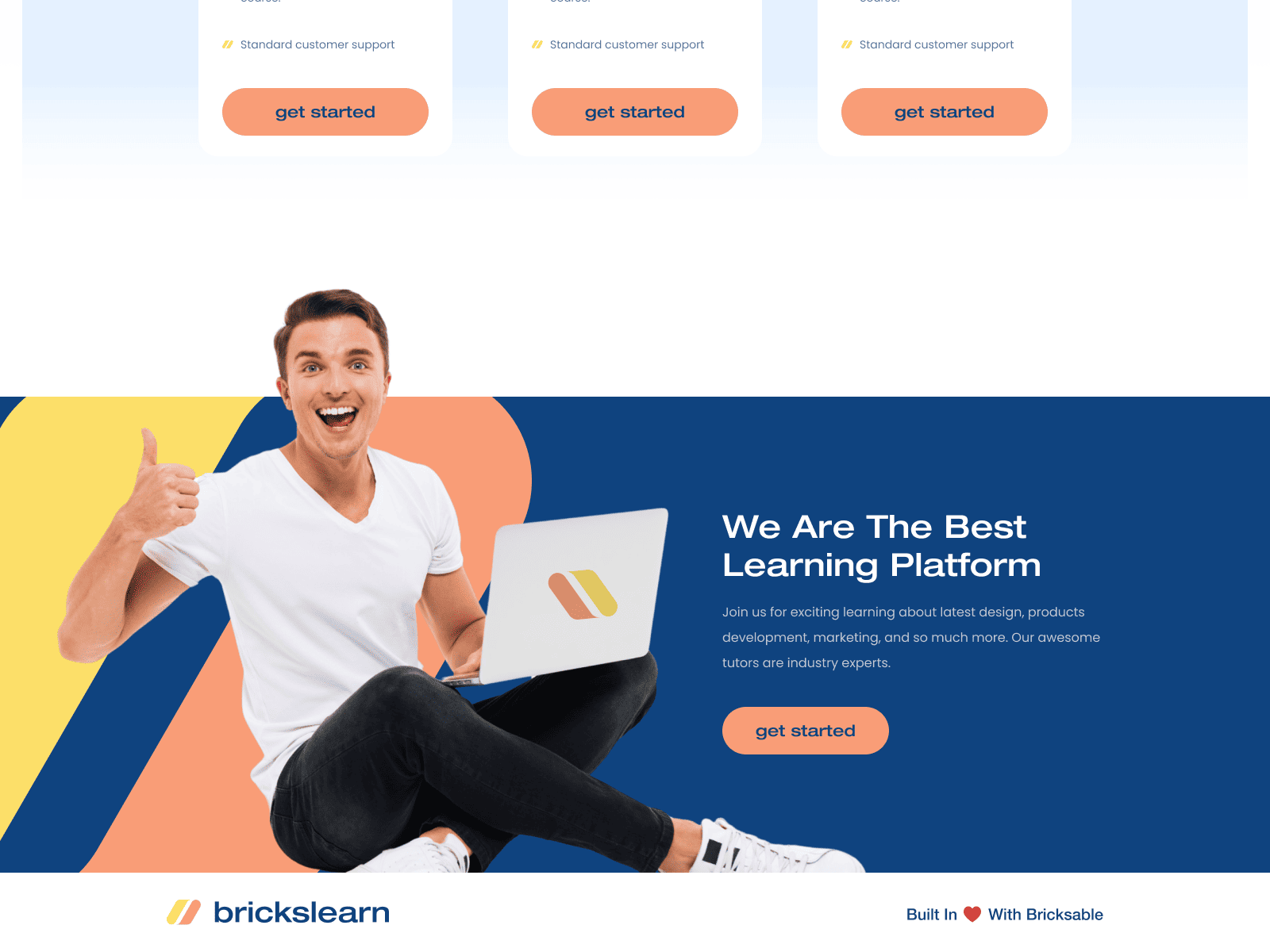 Bricksable - Online Learning Template
