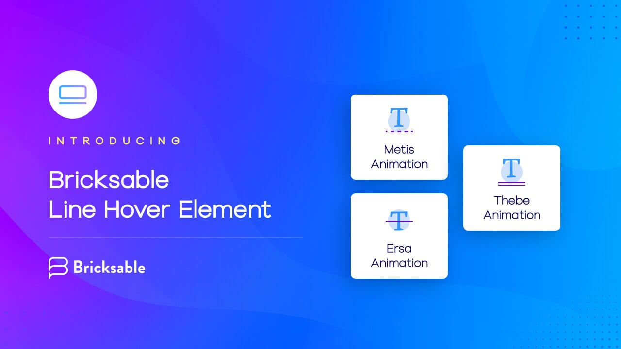 Line Hover Demo - Bricksable